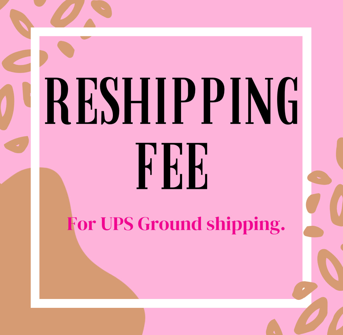 Reshipping Fee – Virtuous Soap Company