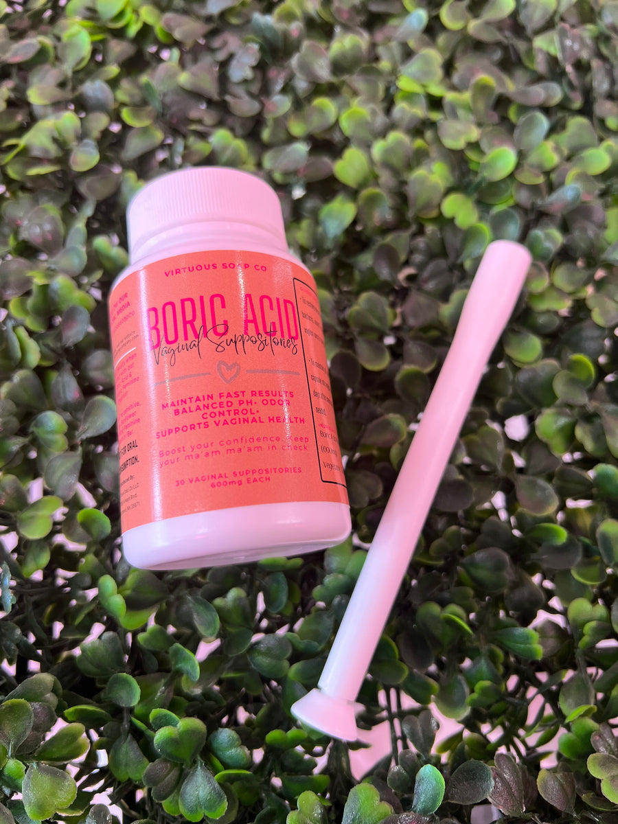 Boric Acid Vaginal Suppositories w/ Applicator – Virtuous Soap Company